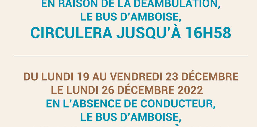 Modification de la circulation du Bus | Ville d'Amboise - Site officiel
