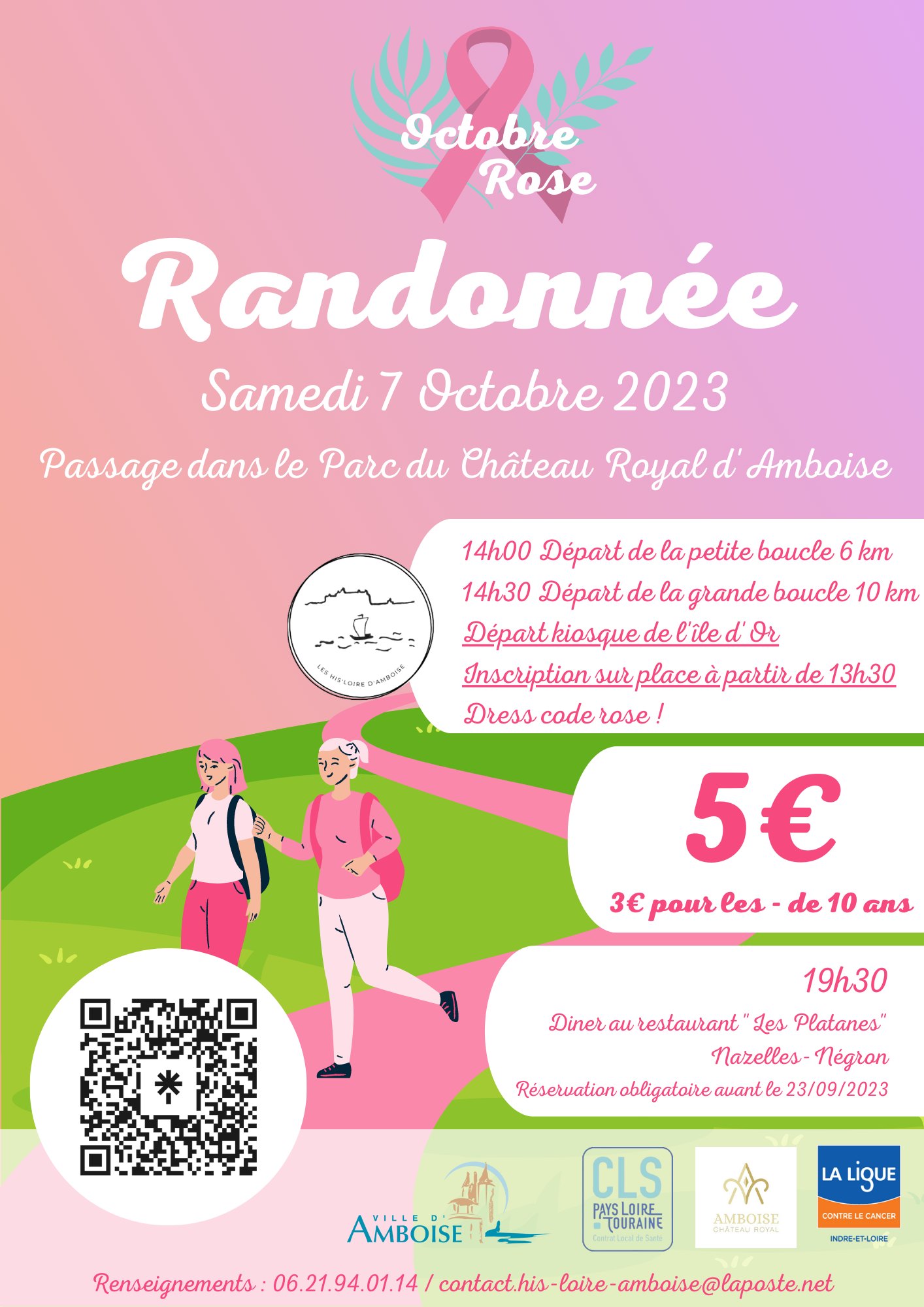 Randonnée "octobre rose" | Ville d'Amboise - Site officiel