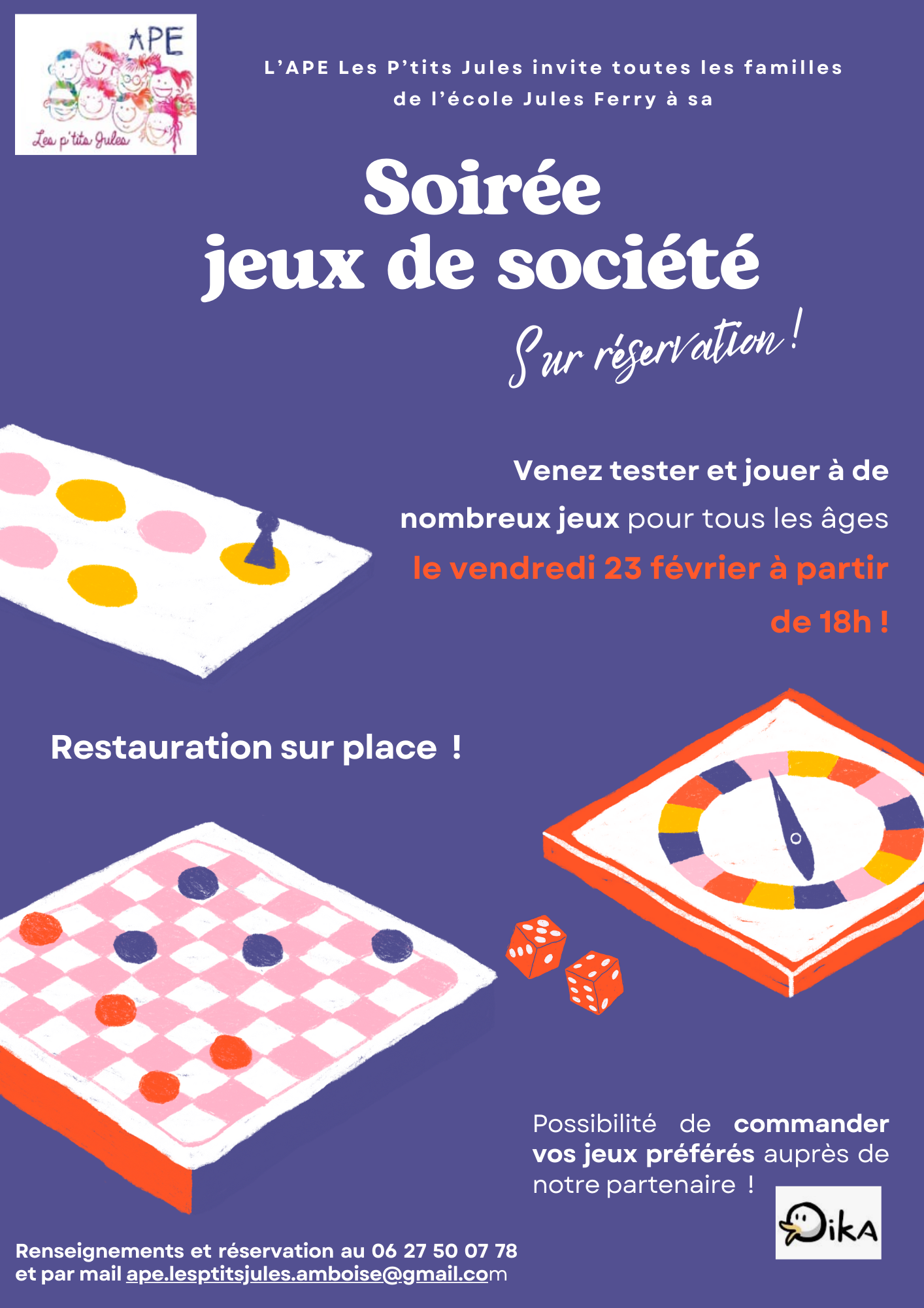 Soirée jeux de société - École Jules Ferry | Ville d'Amboise - Site ...