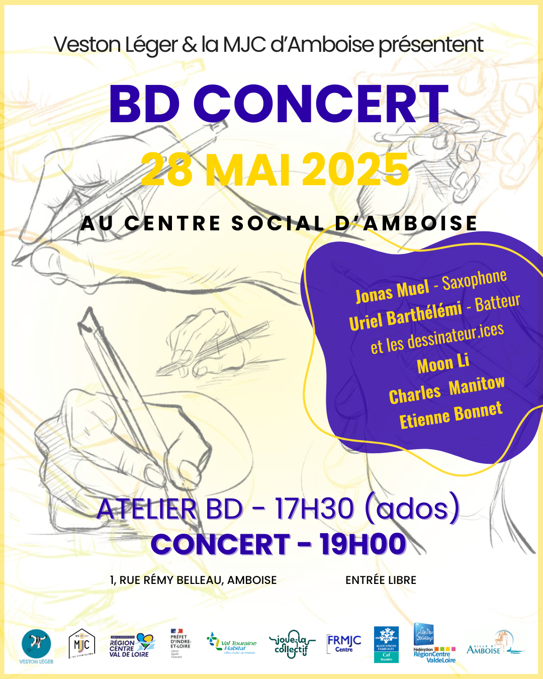MJC - BD CONCERT & ATELIER | Ville d'Amboise - Site officiel