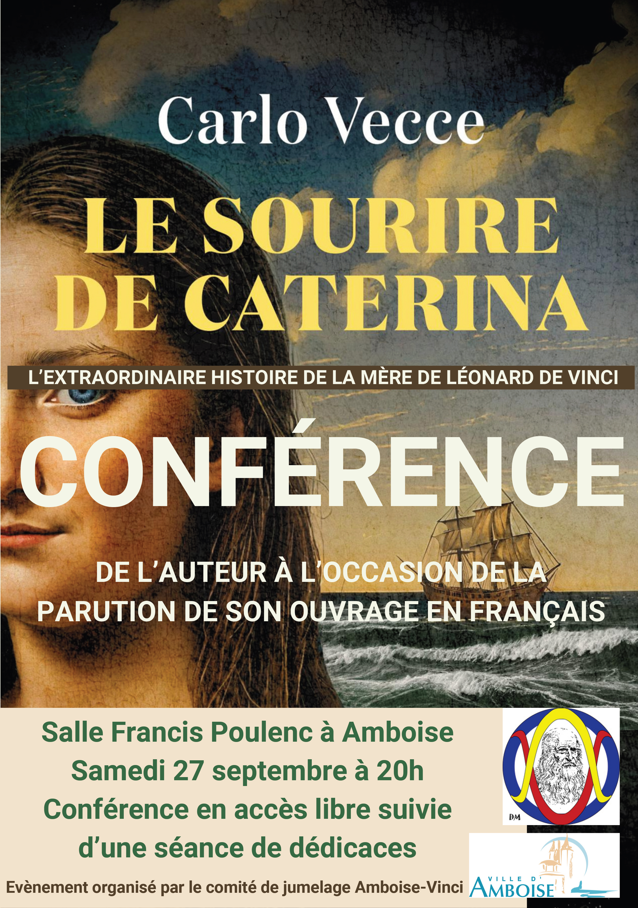 Conférence littéraire : Carlo Vecce | Ville d'Amboise - Site officiel