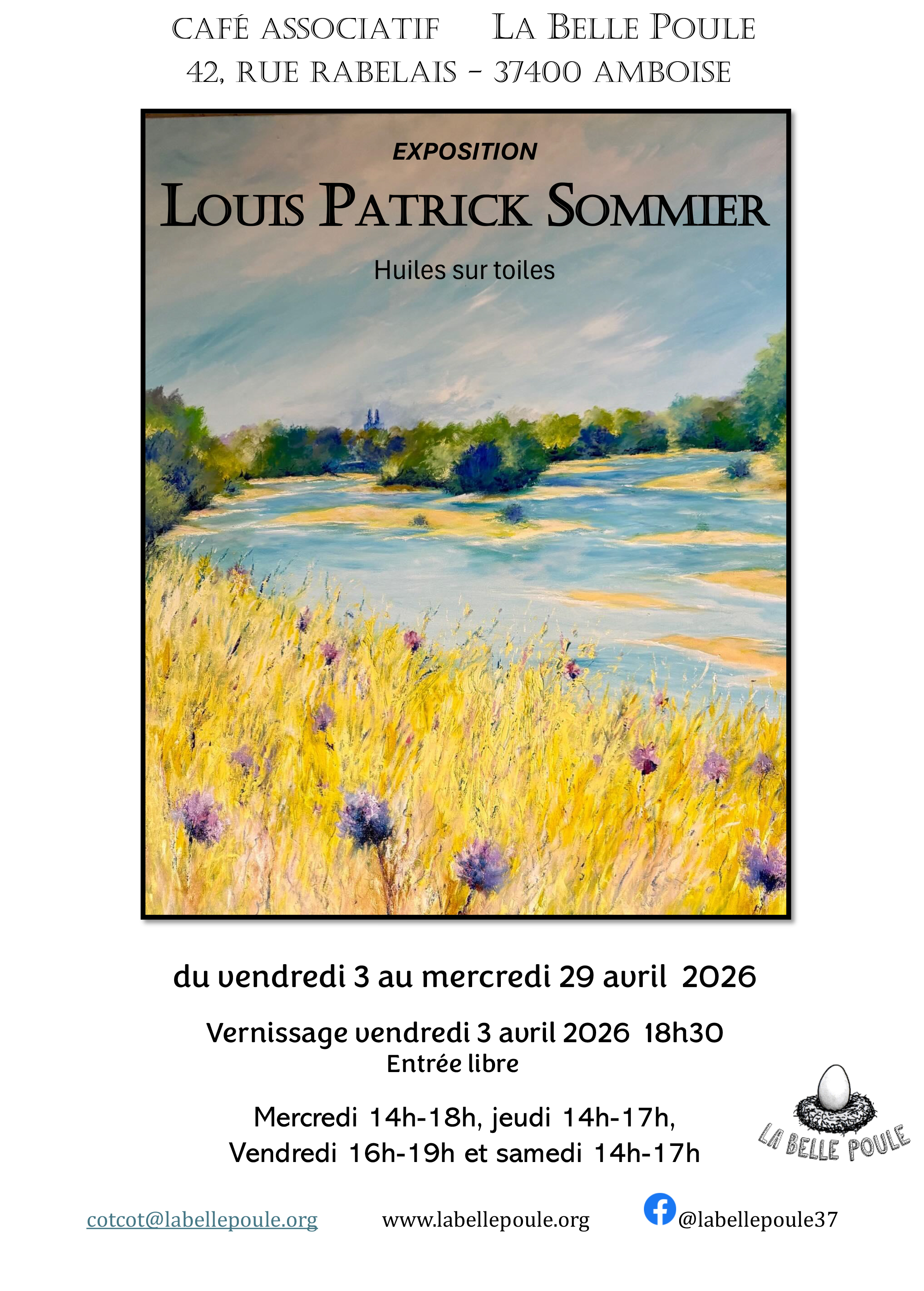 Exposition Louis Patrick Sommier - La Belle Poule | Ville d'Amboise ...